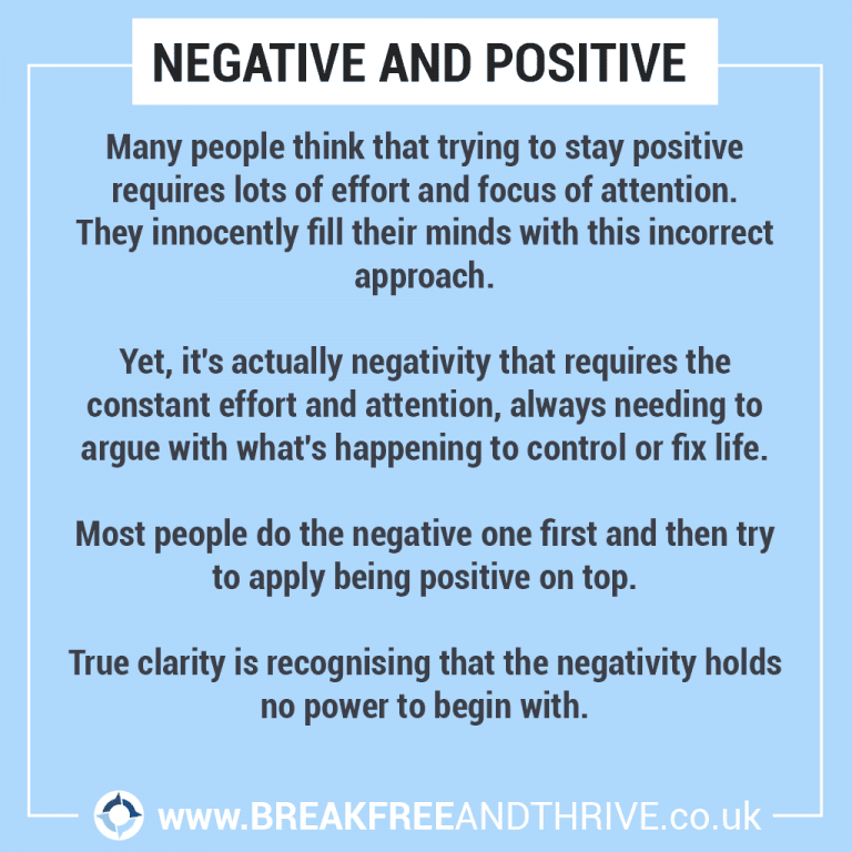 12 Negative and positive - Break Free and Thrive